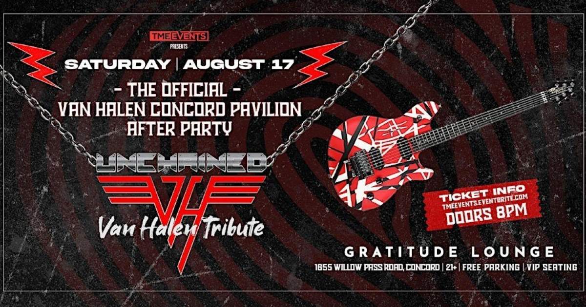 Van Halen Concord Pavilion After Party with Unchained -THE VH Tribute ...