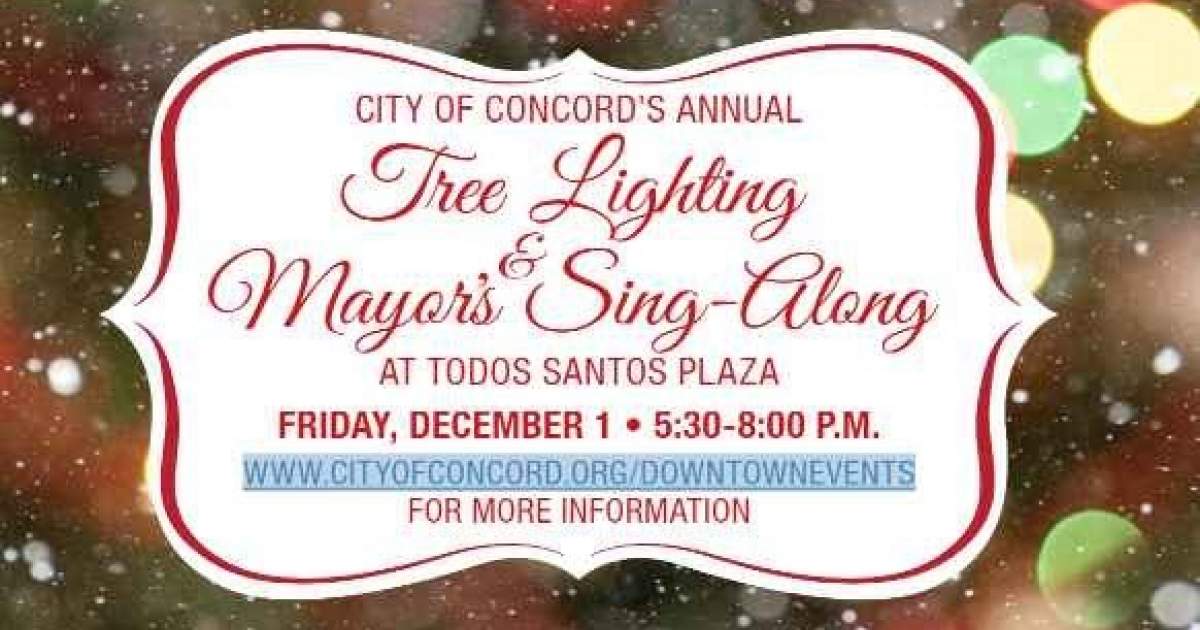 Concord's Annual Tree Lighting & Mayor's Sing - Along - Visit Concord